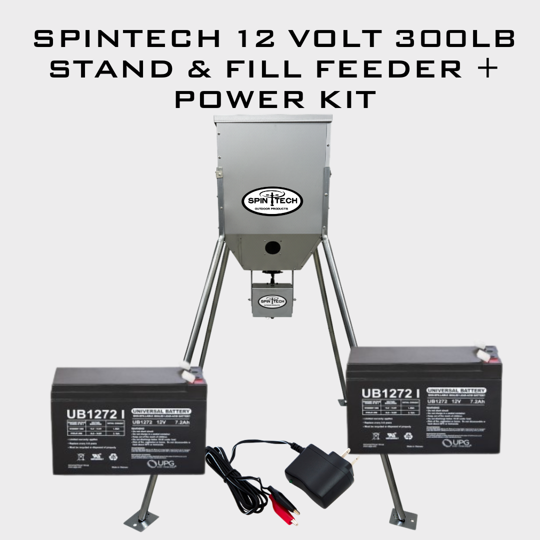 Traditional 12 Volt 300LB Stand and Fill Feeder – SpinTech